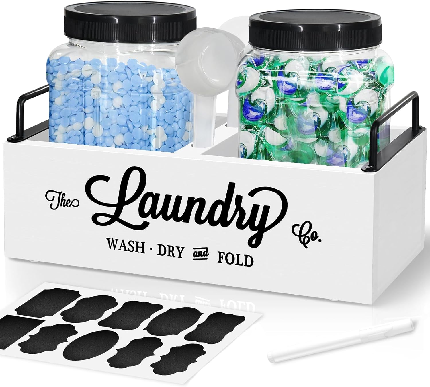 Amazon.com: Laundry Pods Container for Laundry Room Organization ...