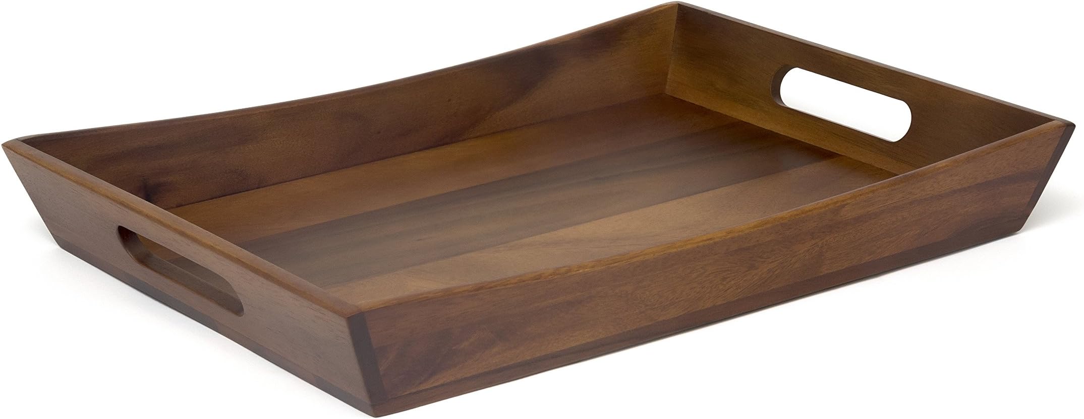 Amazon.com: GoCraft Handmade Classic Wooden Tray Medium Size ...