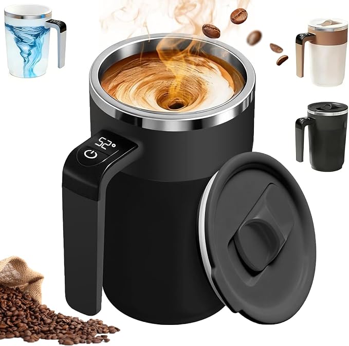 Amazon.com: Self Stirring Coffee Mug,Automatic Stirring Coffee Cup with ...