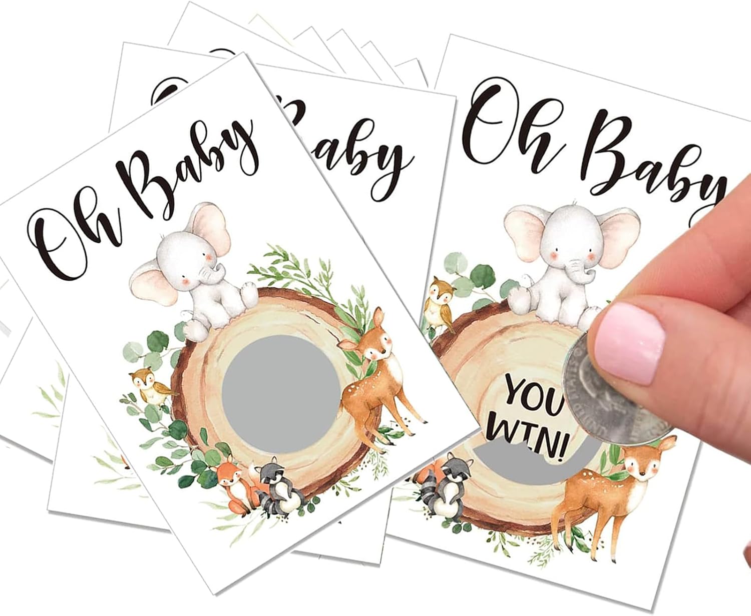 48 Raffle Cards,Baby Shower Scratch Off Game Raffle Cards,Door Prizes ...