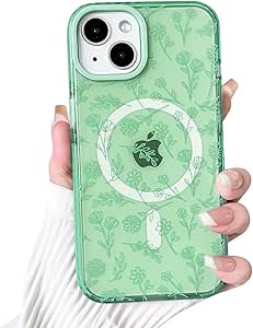 NITITOP Compatible with iPhone 14 Plus/15 Plus Case Clear Magnetic [Compatible with Magsafe ...