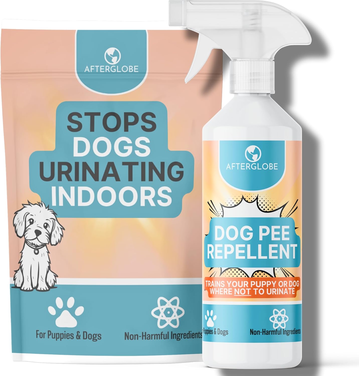 Afterglobe Puppy and Dog Toilet Training Spray Stop Indoor Peeing Urine ...