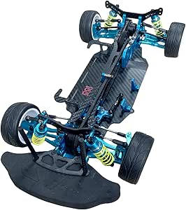 Amazon.com: X HobbyWdiy X416 RC DIY 1/10 Aleación y Carbono D4 AWD EP Drift Racing Carrocería ...