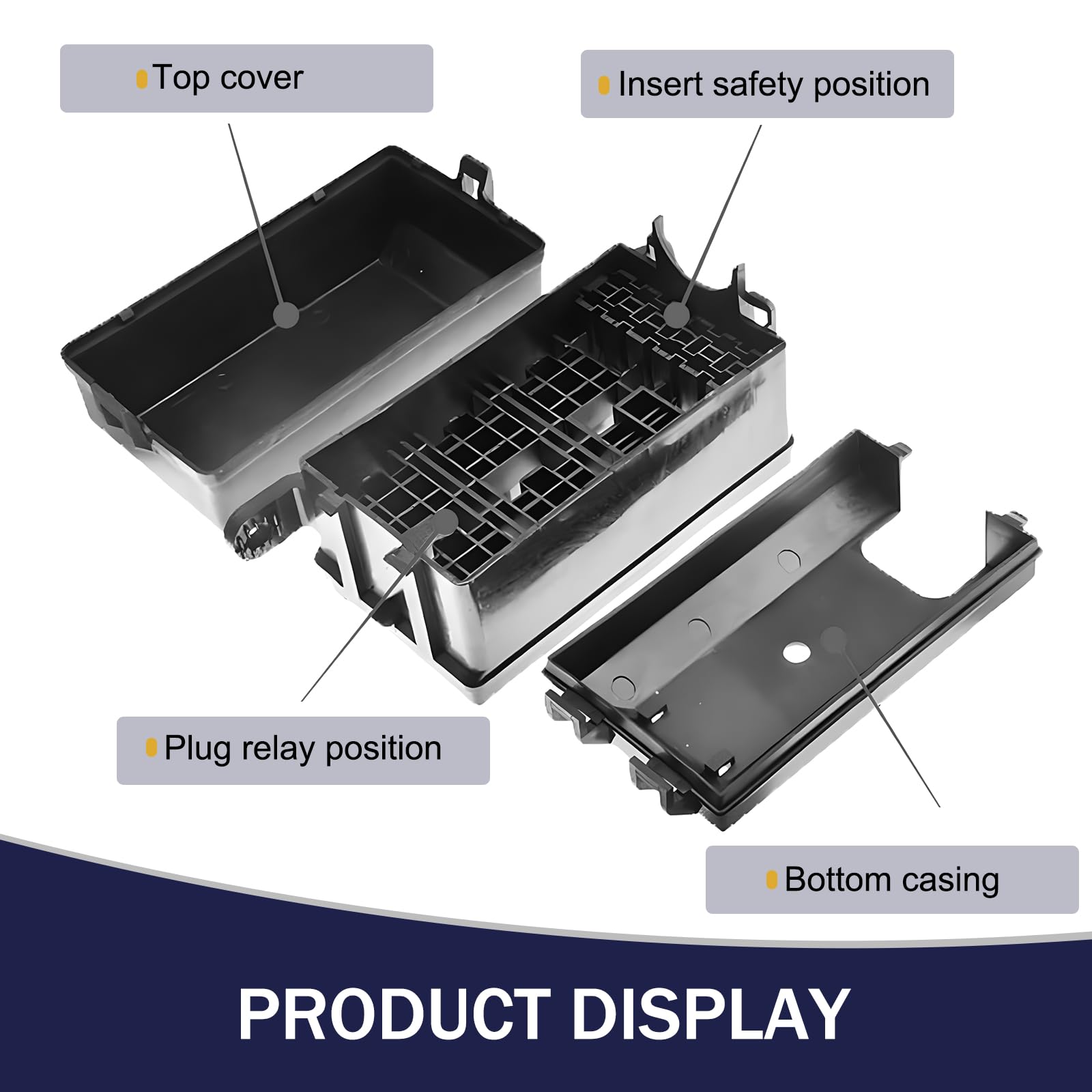 Snapklik.com : Jewkot 1 Set Automotive Relay Fuse Box, Waterproof And ...