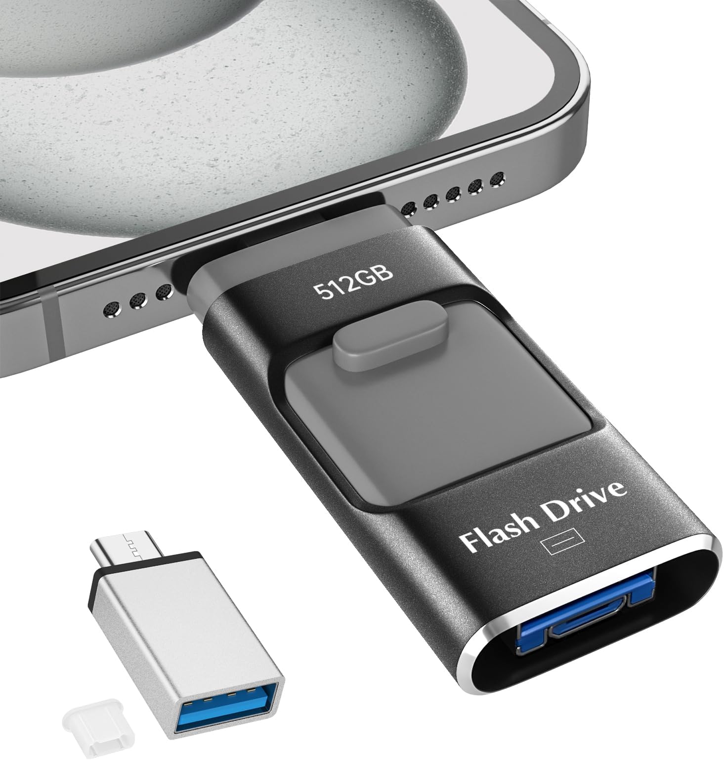 Amazon.co.jp: 4in1 USBメモリ 256GB 【アプリ不要・アルバムからデータ保存】 iPhone USBメモリ 写真保存 ...