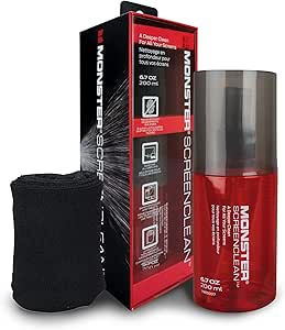 Monster Screen Clean display cleaner 200ml + microfiber cloth 30 x 30 ...