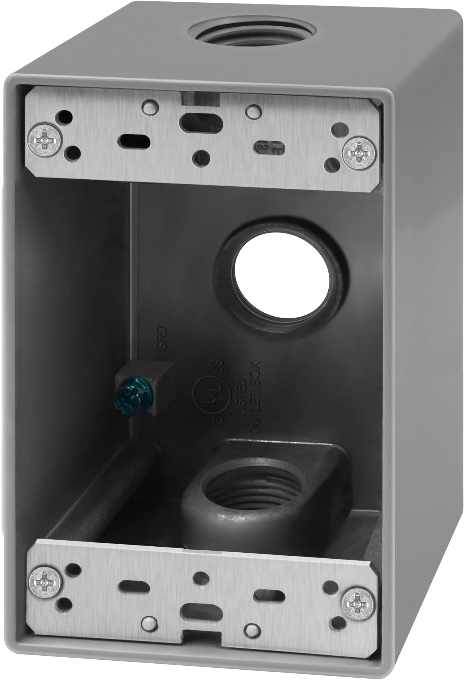 Hubbell-Raco 861 1/2-Inch Knockout in Center Handy Box Cover ...