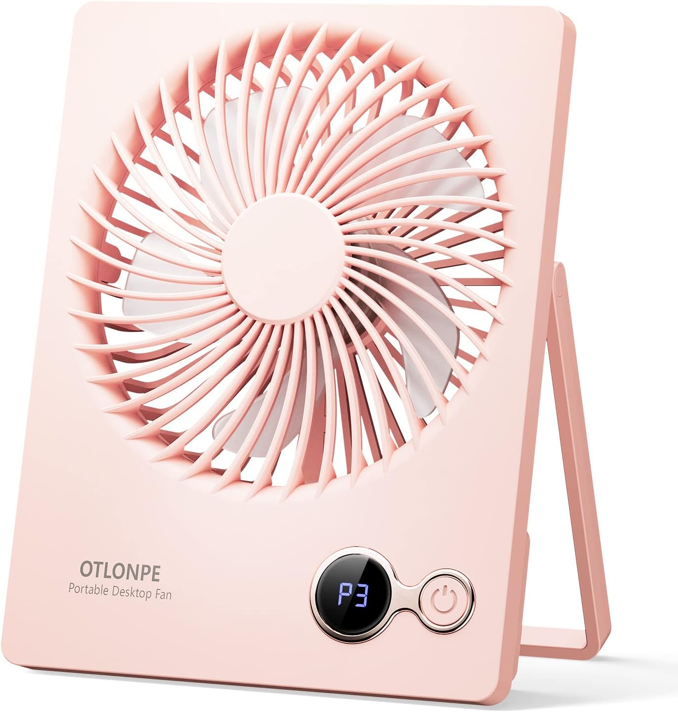 Amazon.com: Otlonpe Desk Fan, 4000mAh Portable Fan Battery Operated ...