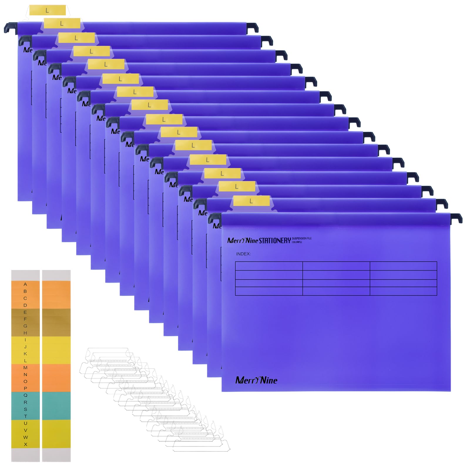 Suspension Files, MerryNine 15PCS Polypropylene Filing Cabinet ...