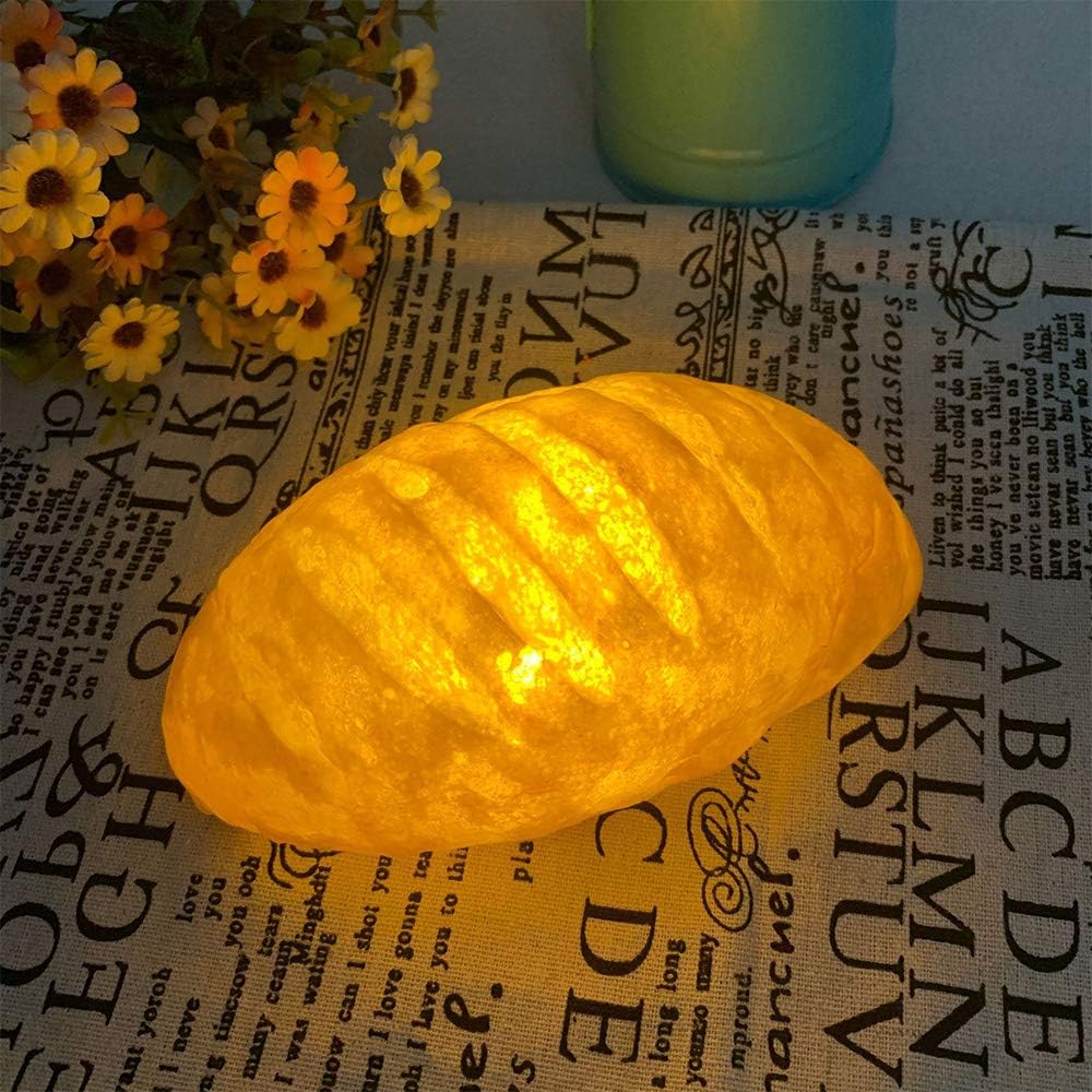 YHNJI Croissant Night Light Bread Shape Lamp Decorative LED Lamp Home ...