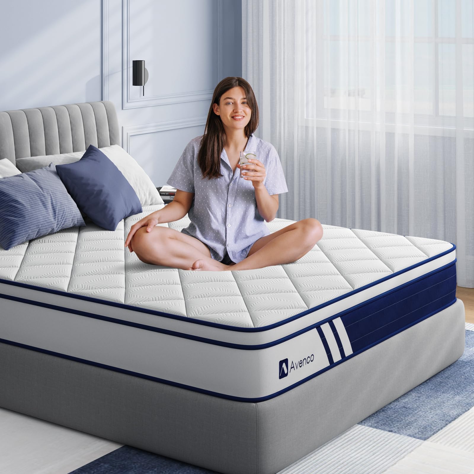 Amazon.com: Avenco Full Mattress in a Box, 10 Inch Full Size Hybrid ...