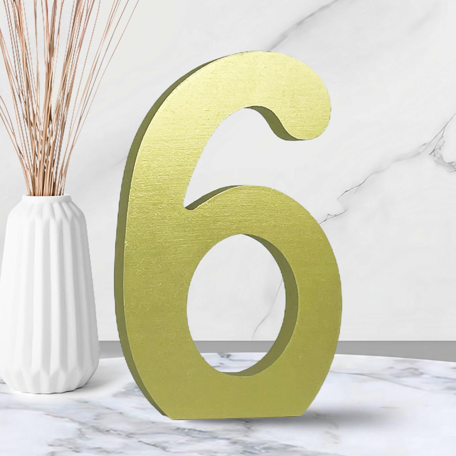 Amazon.com: AOCEAN 4 Inch White Wood Numbers Unfinished Wood Number for ...