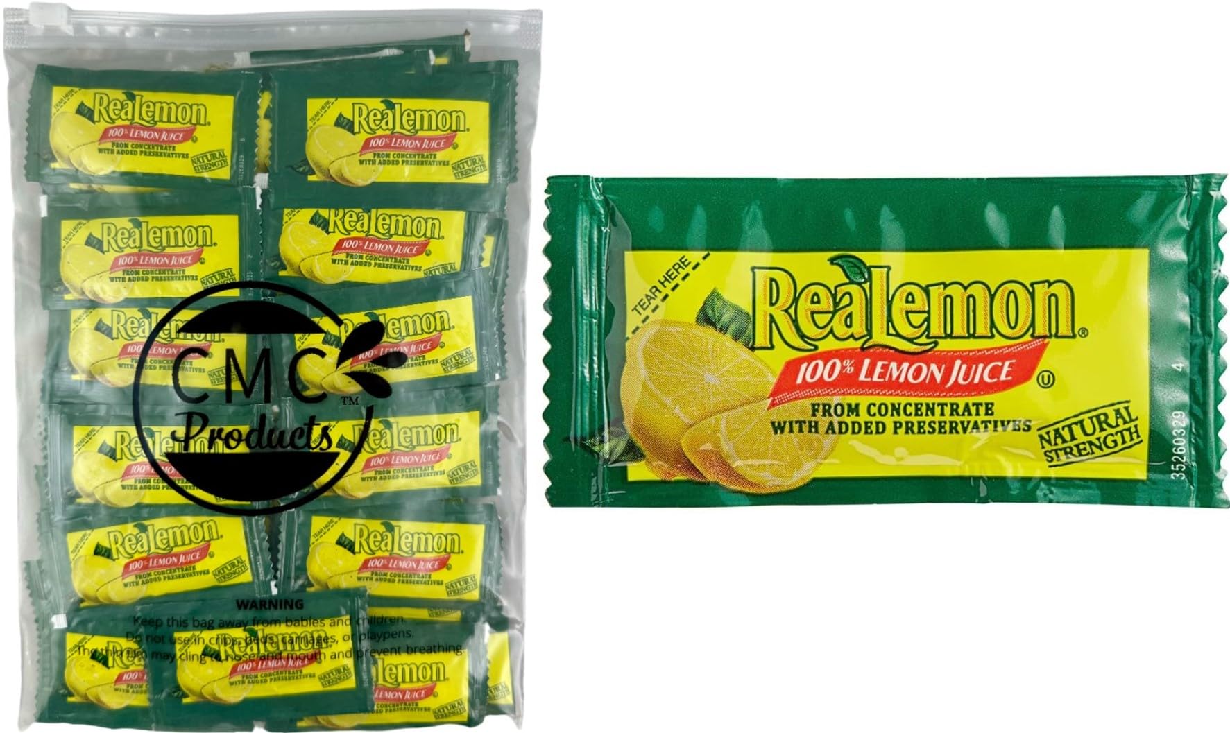 Amazon.com : Gift Set: ReaLemon Lemon Juice Packets (4g) - 50 Count ...