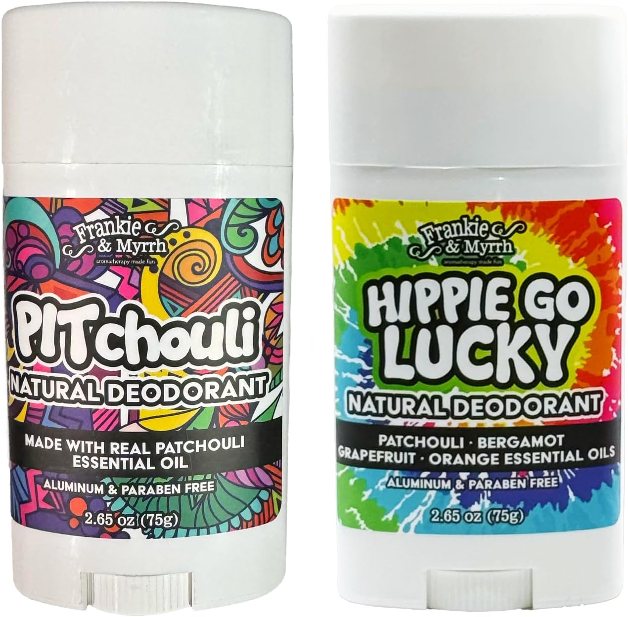 Amazon.com : Frankie & Myrrh Hippie Go Lucky Natural Deodorant, 2.65 ...
