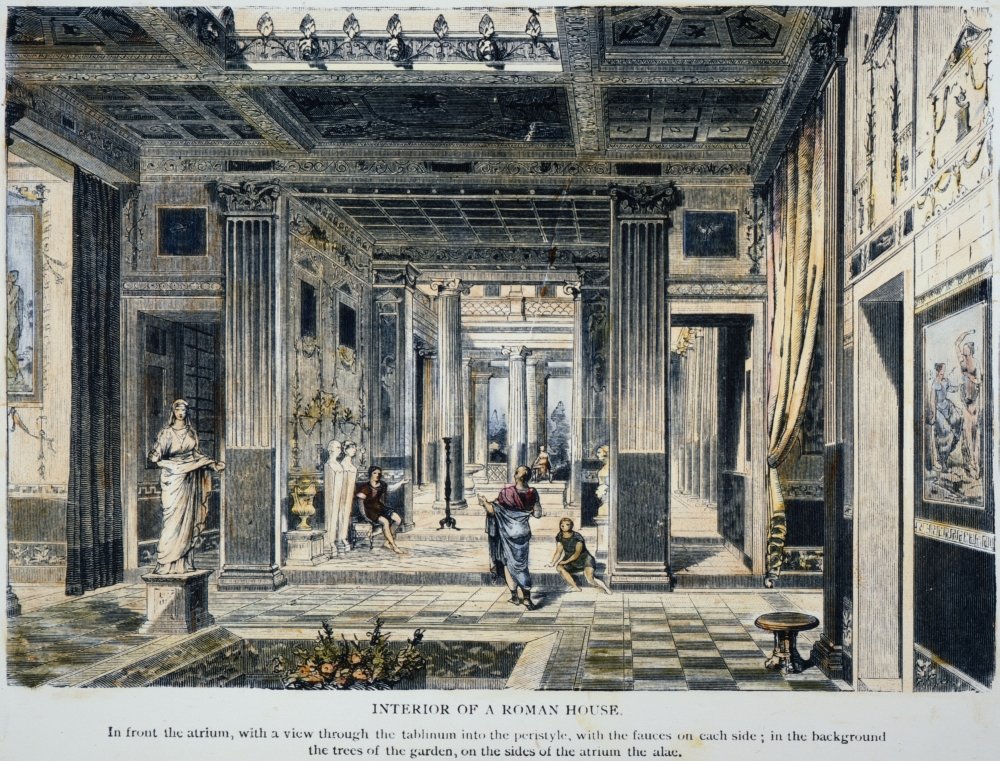 Roman Home Interior KVL King's Visualisation Lab