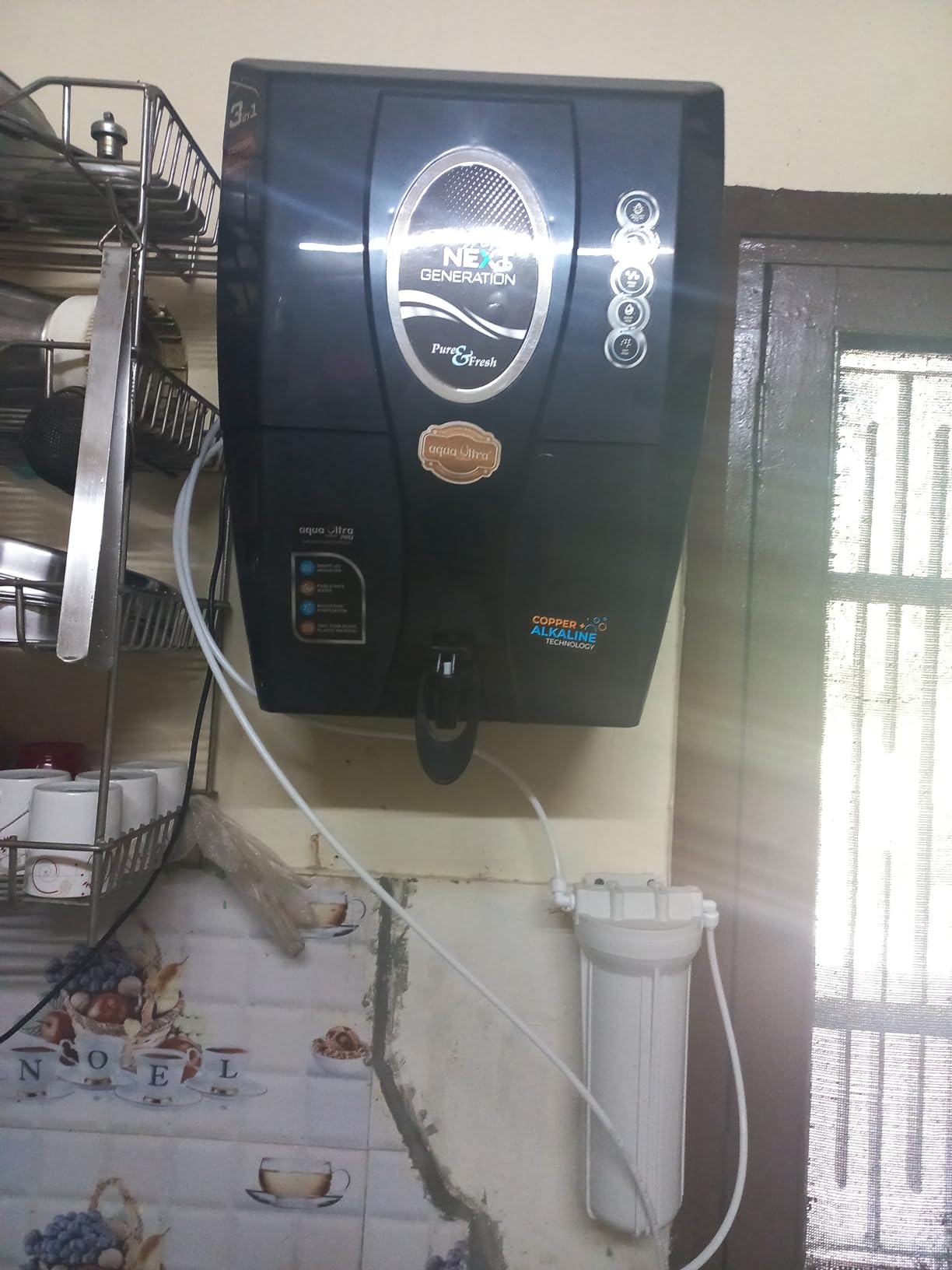 Pro-Black Copper water purifier for home drinking +zinc+ alkaline 13-L ...