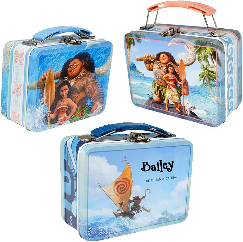 Amazon.com: Disney Storage Boxes - Personalized Moana Set - Officially ...