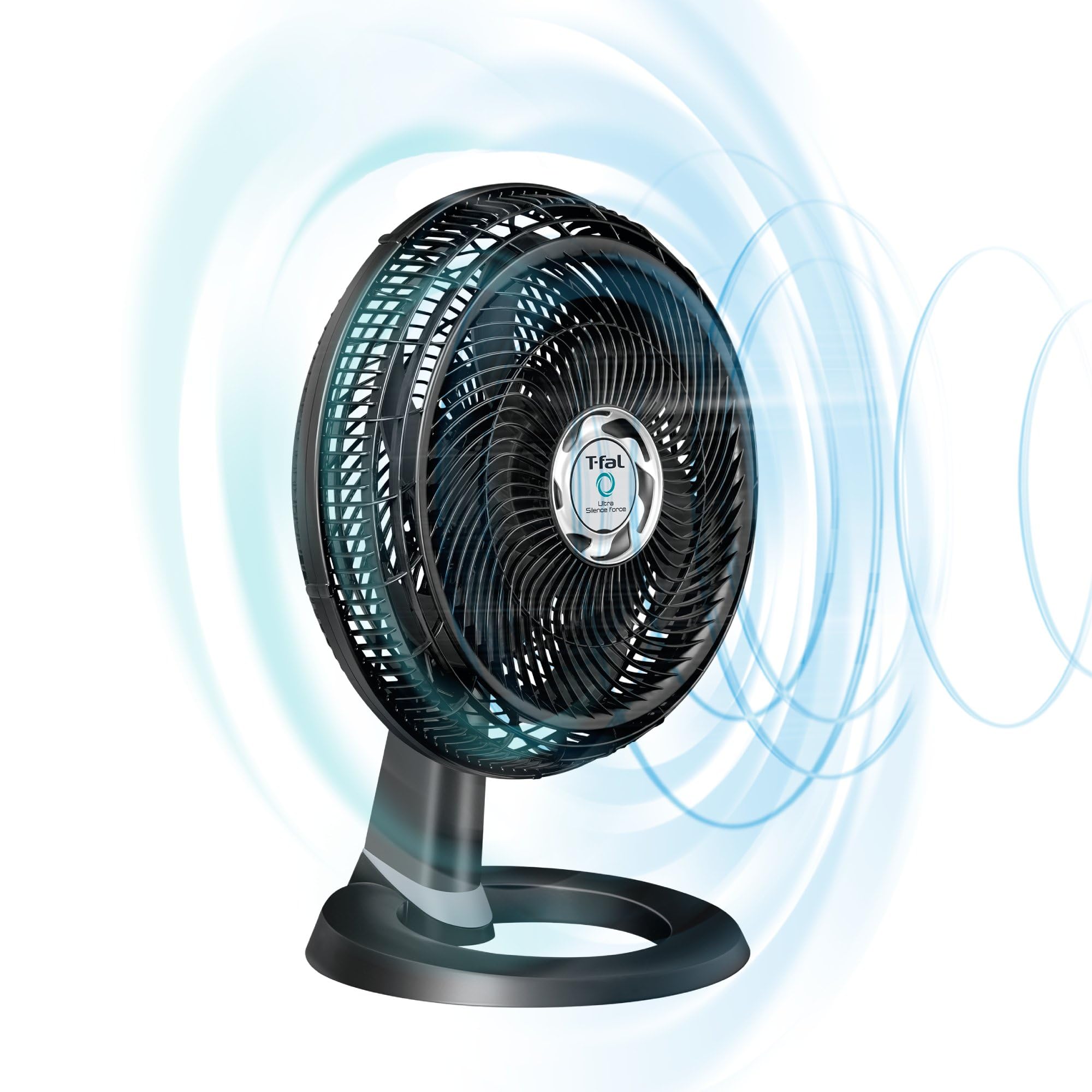 Ventilador 3 en 1, piso, mesa y pared T-fal Ultra Silence Force de 18 ...