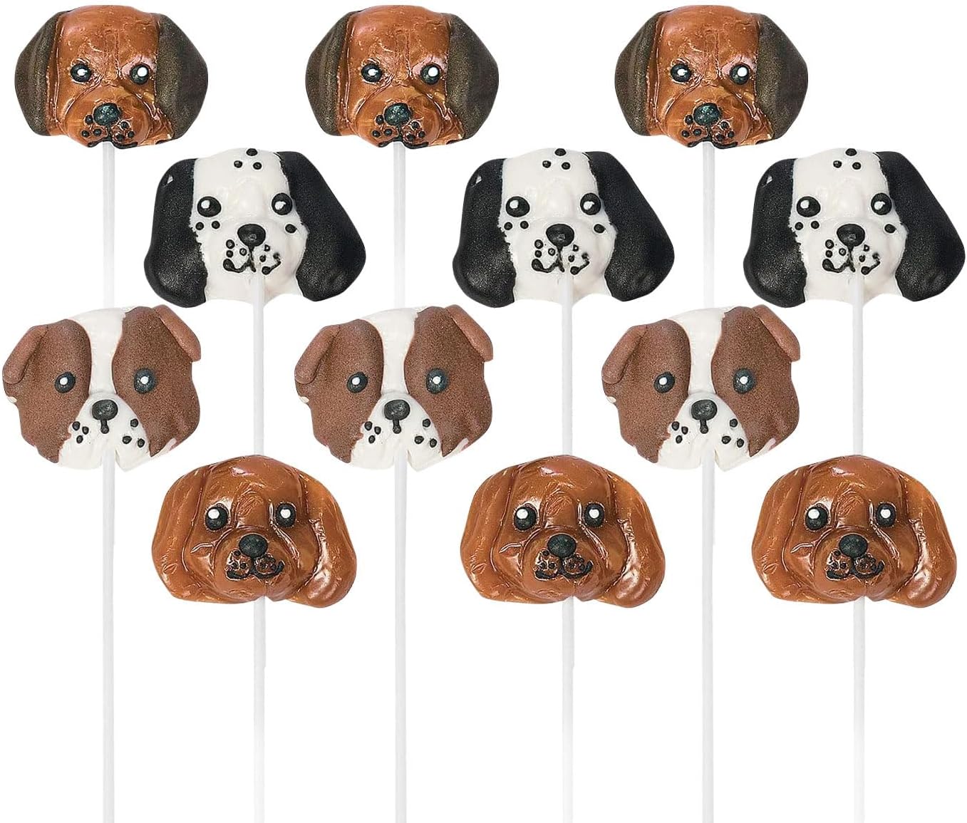 Amazon.com : Dog Shaped Suckers, Puppy Candy for Birthday Party Favors ...