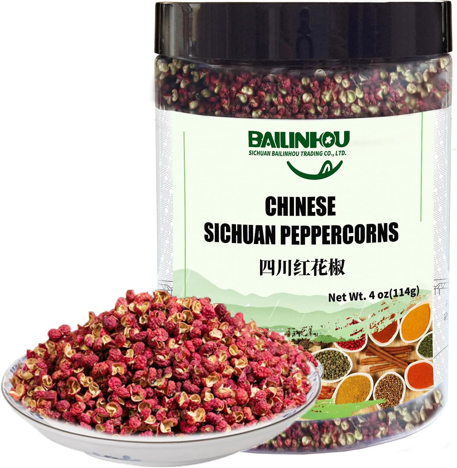 Amazon.com : BAILINHOU Premium sichuan peppercorns[red and green ...