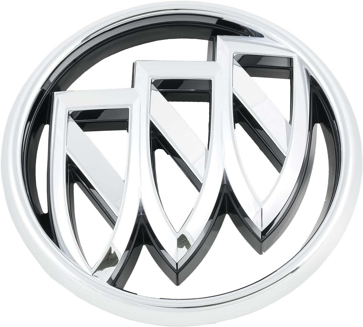 Amazon.com: OEM NEW Front Grille Emblem Badge Tri-Shield Chrome Black ...