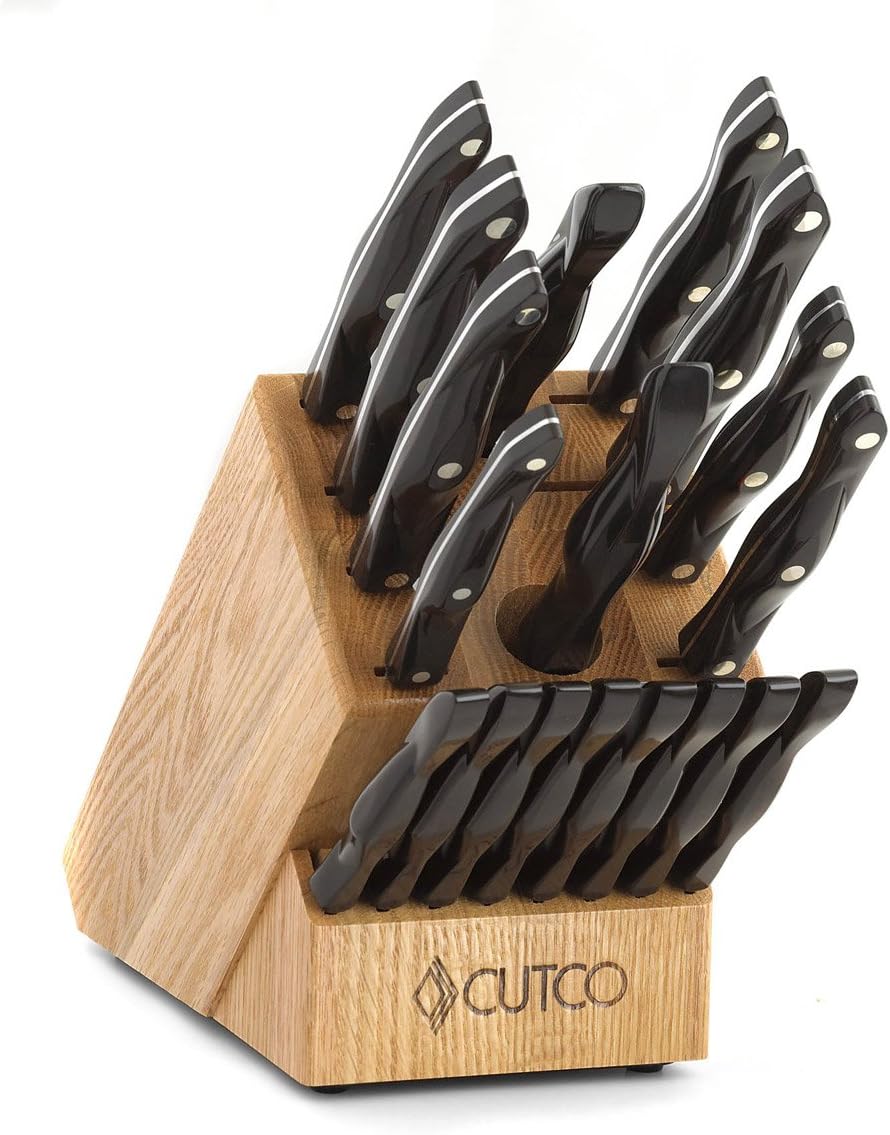 Amazon.com: CUTCO 19-Piece Kitchen Knife & Block Set with Sharpener ...