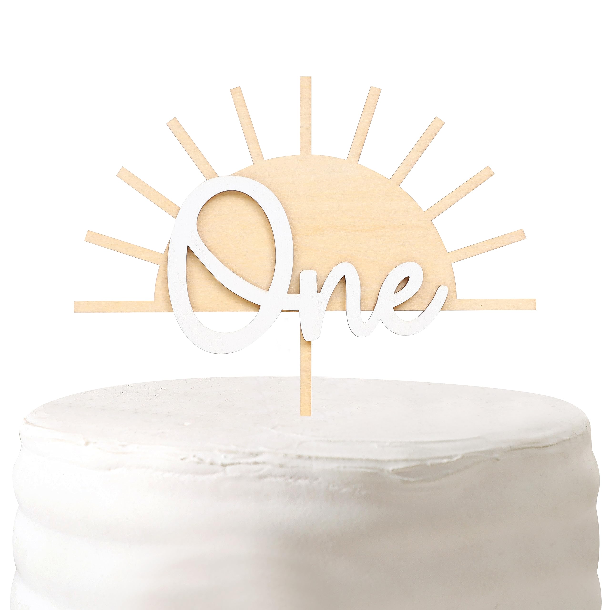 Snapklik.com : Wooden Boho Sun Cake Topper, Sunshine One Cake Smash ...