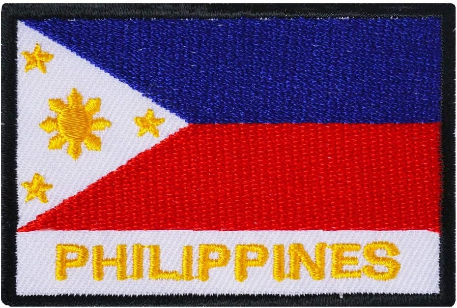 Amazon.com: JBCD 2 Pack Philippines Flag Patch Filipino Flags Tactical ...