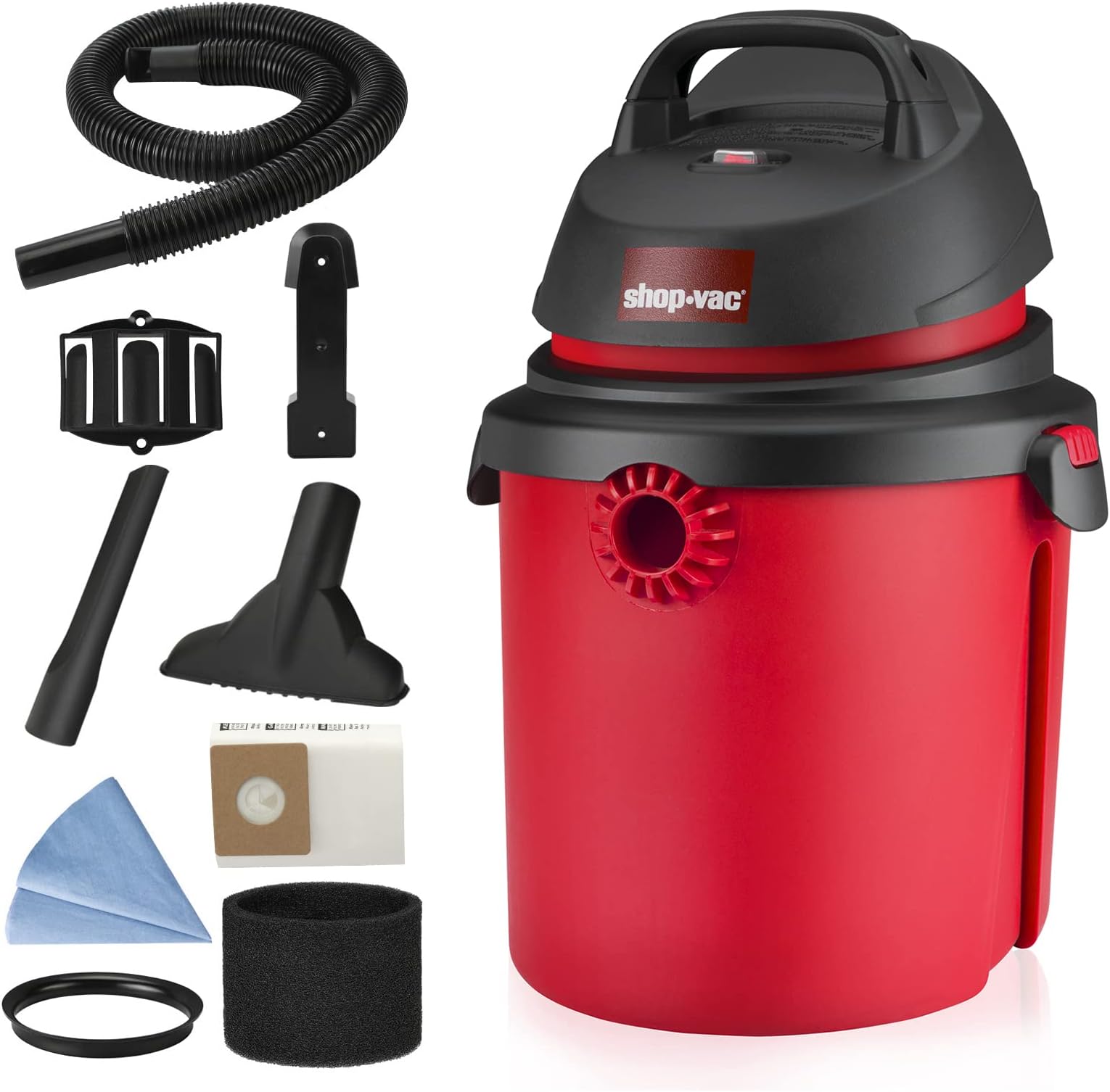Amazon.com: Shop-Vac 3941000 5 Gallon Wet/Dry Vacuum, 4.0 Peak HP, Wall ...