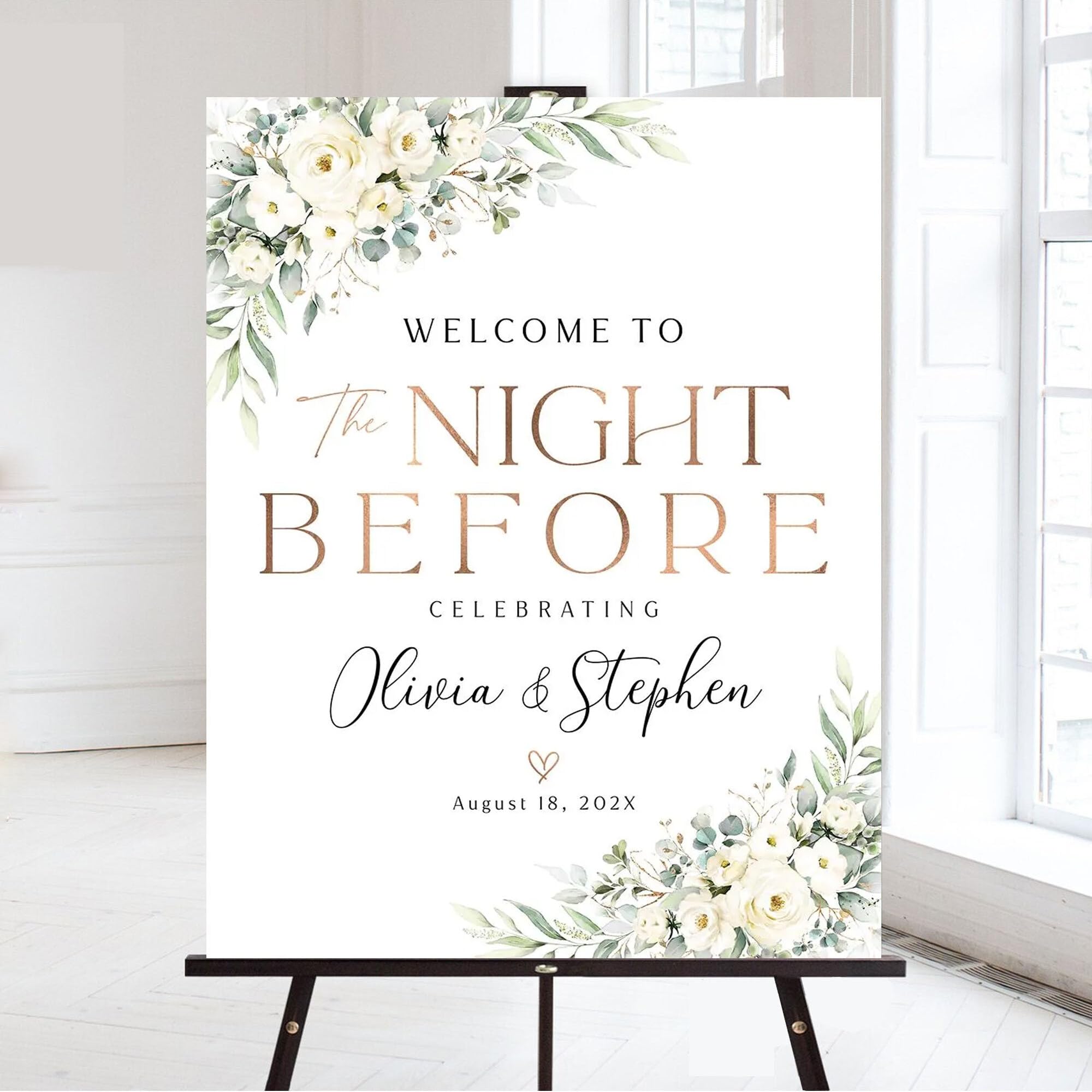 Amazon.com : Rehearsal Dinner Sign, Rehearsal Sign, Greenery Decor ...