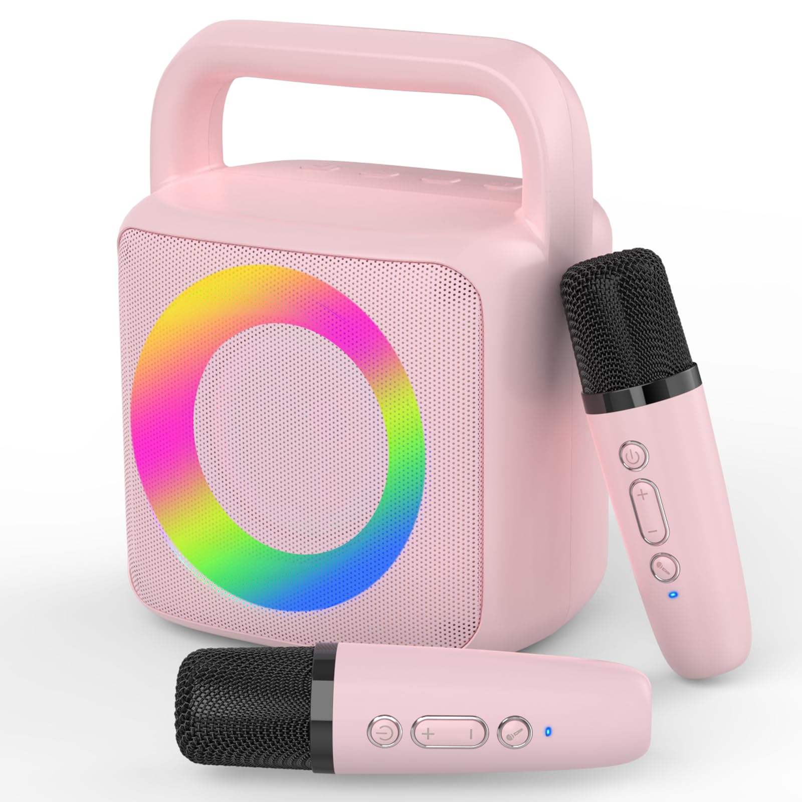 Amazon.com: MEGUO Karoke Machine with 2 Wireless Mics,Portable Karaoke ...