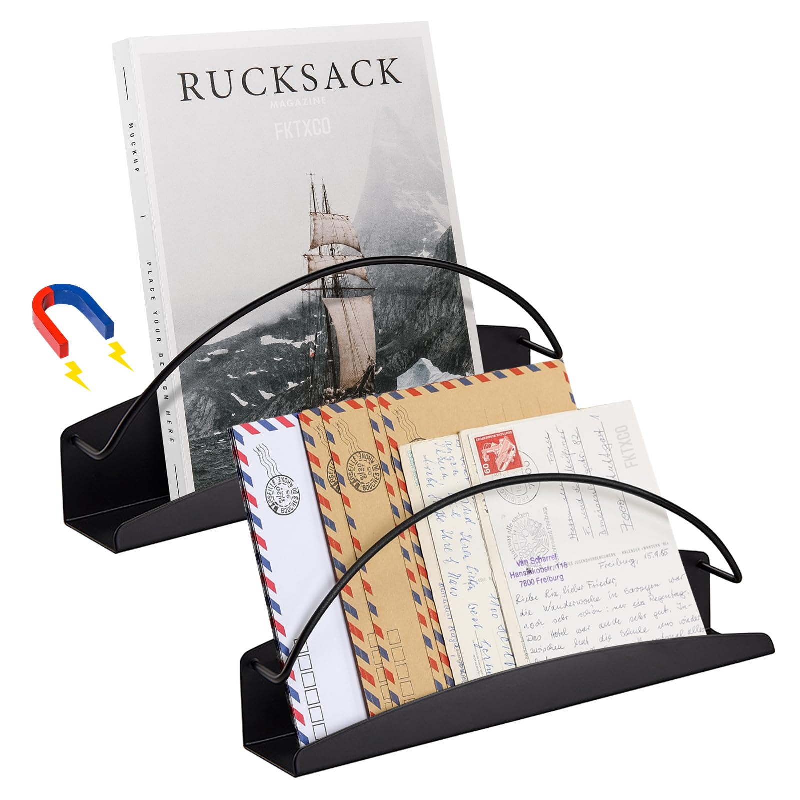 Amazon.com : FKTXCO Magnetic File Holder Magnetic Organizer Folder ...