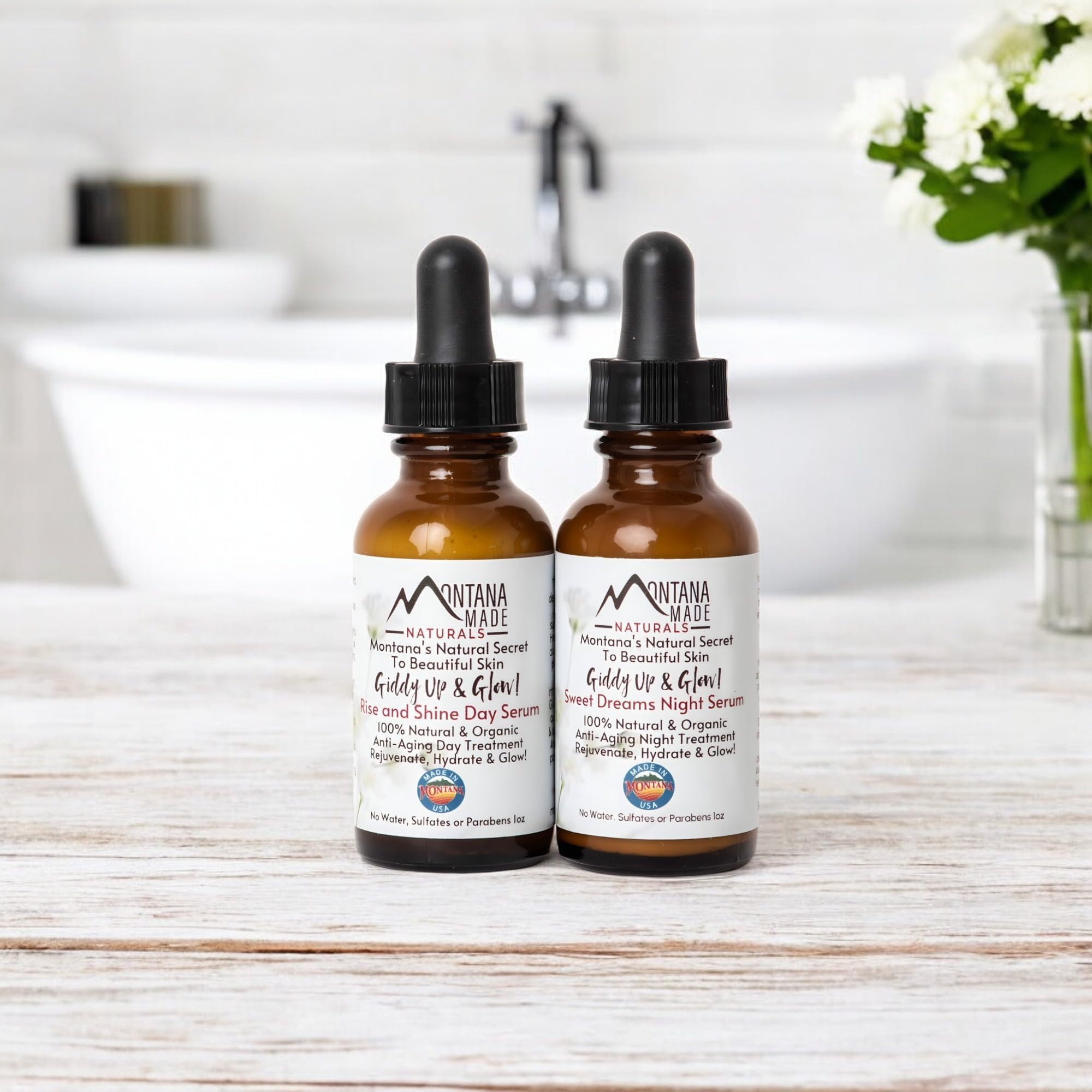 Amazon.com: Anti-Aging Skin Care Set, Day & Night Face Serums Non Toxic ...