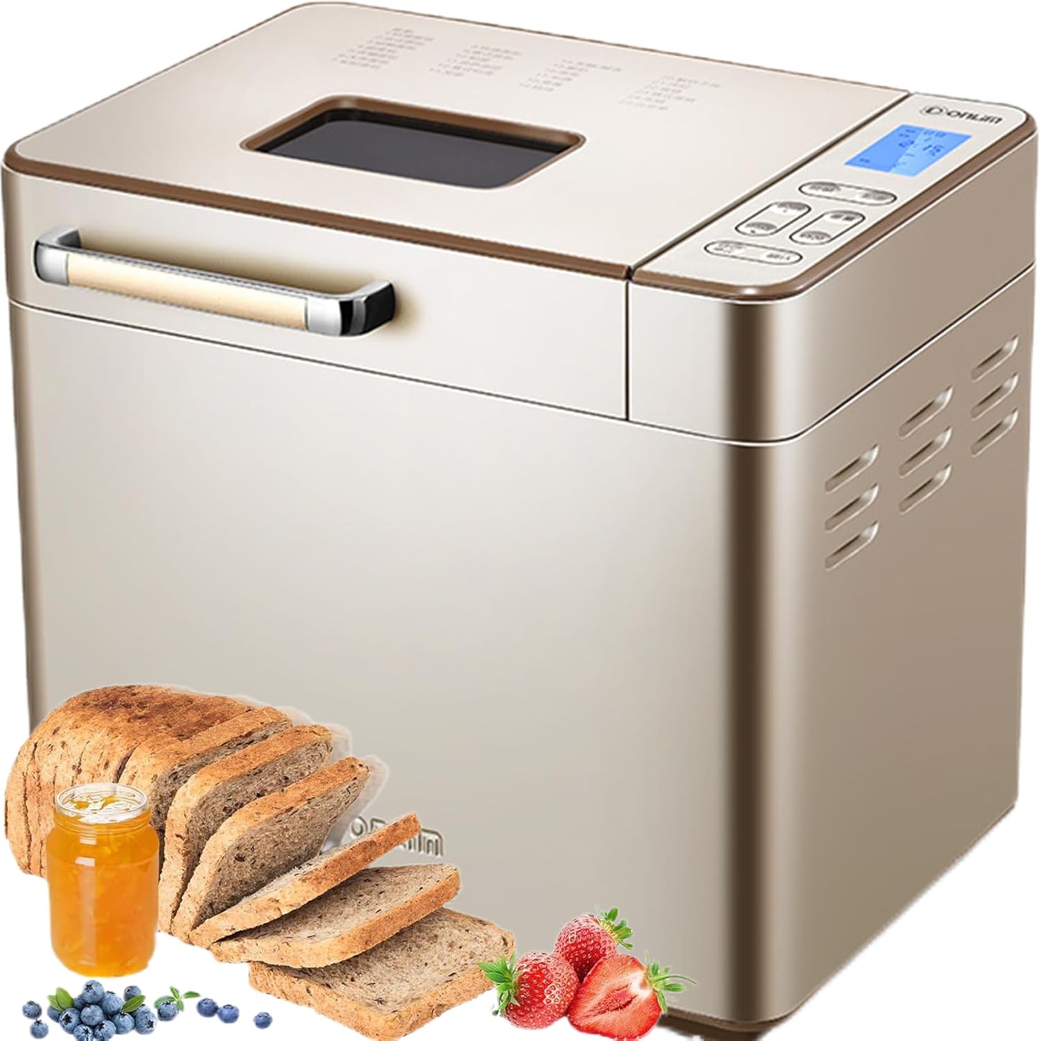 Bread Maker, 2LB 25-in-1 Programmable Automatic Bread Maker Machine ...