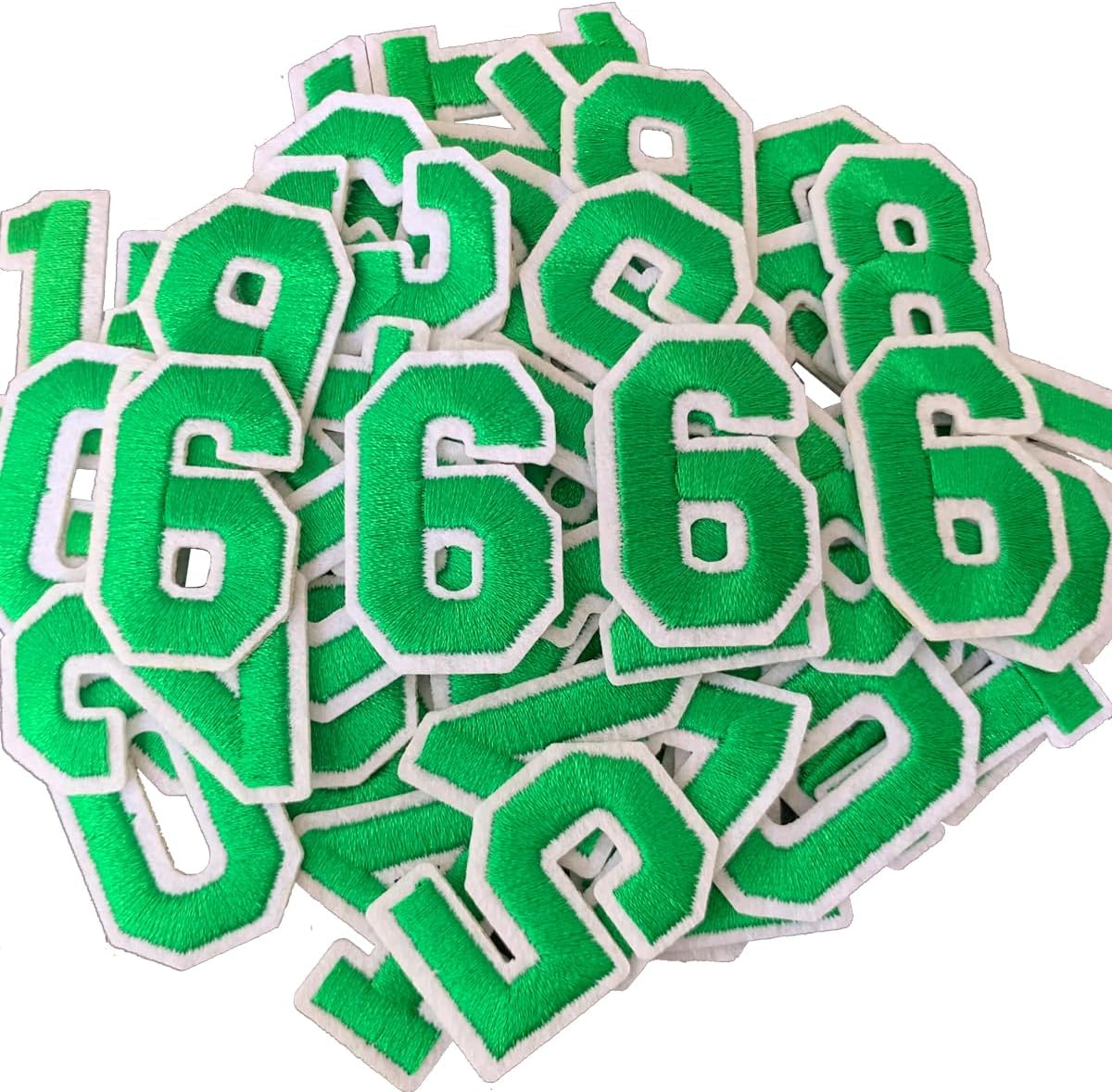 Amazon.com: WILDREEDS 40 Pcs Numbers Patch, Number 0-9 Embroidered ...