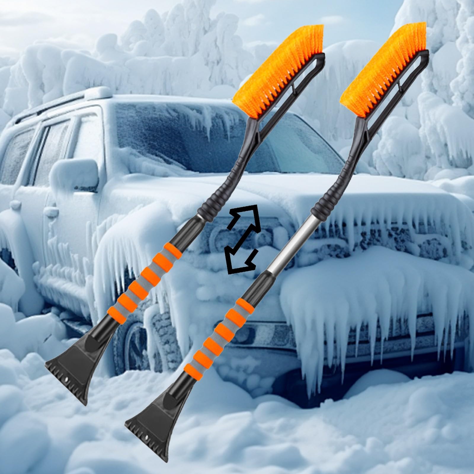 Amazon.com: Snow Brush and Ice Scraper for Car Windshield,Detachable ...