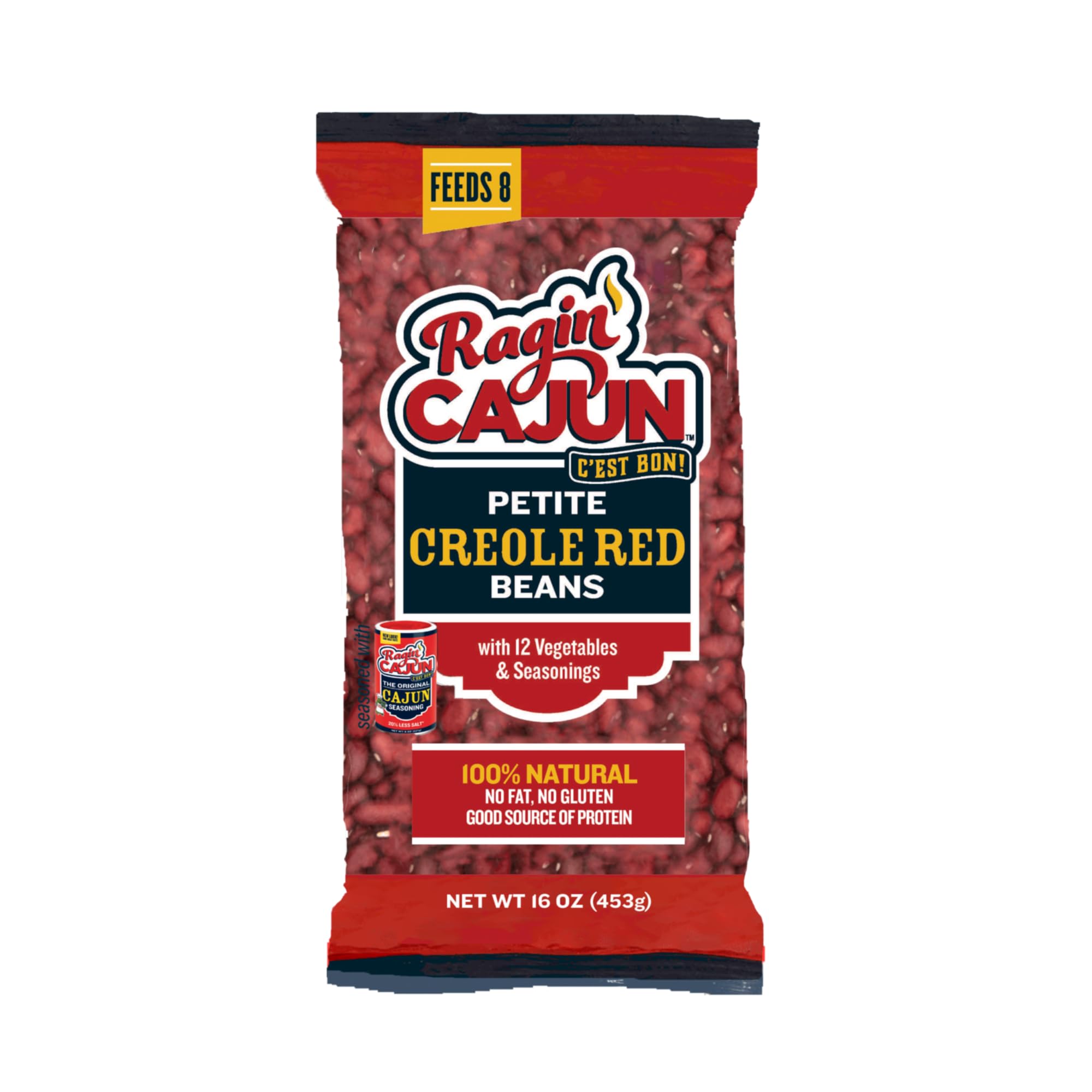 Amazon.com : Seasoned Petite Red Beans 16 oz Ragin Cajun (Pack of 1 ...