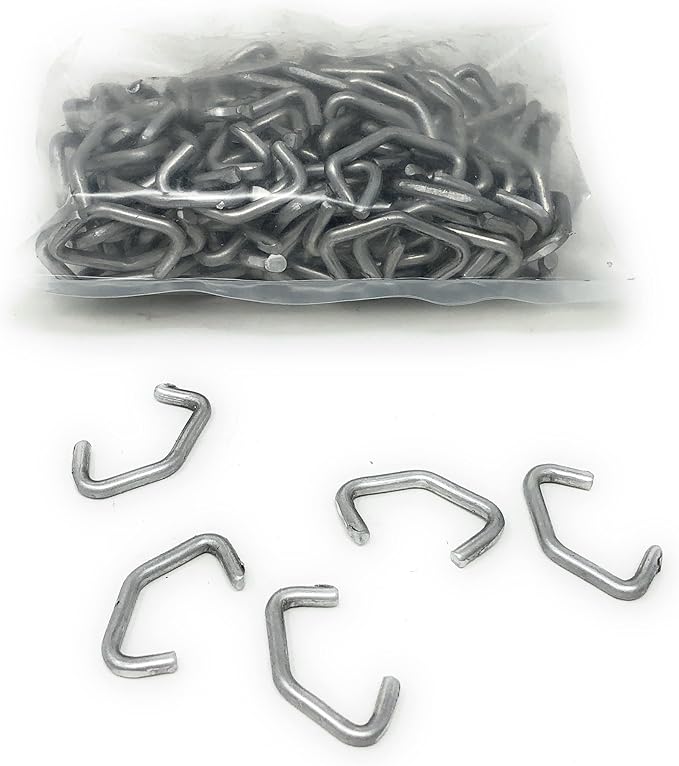 Amazon.com: Chain Link Fence Aluminum Hog Rings 9 Gauge 500 pcs : Patio ...