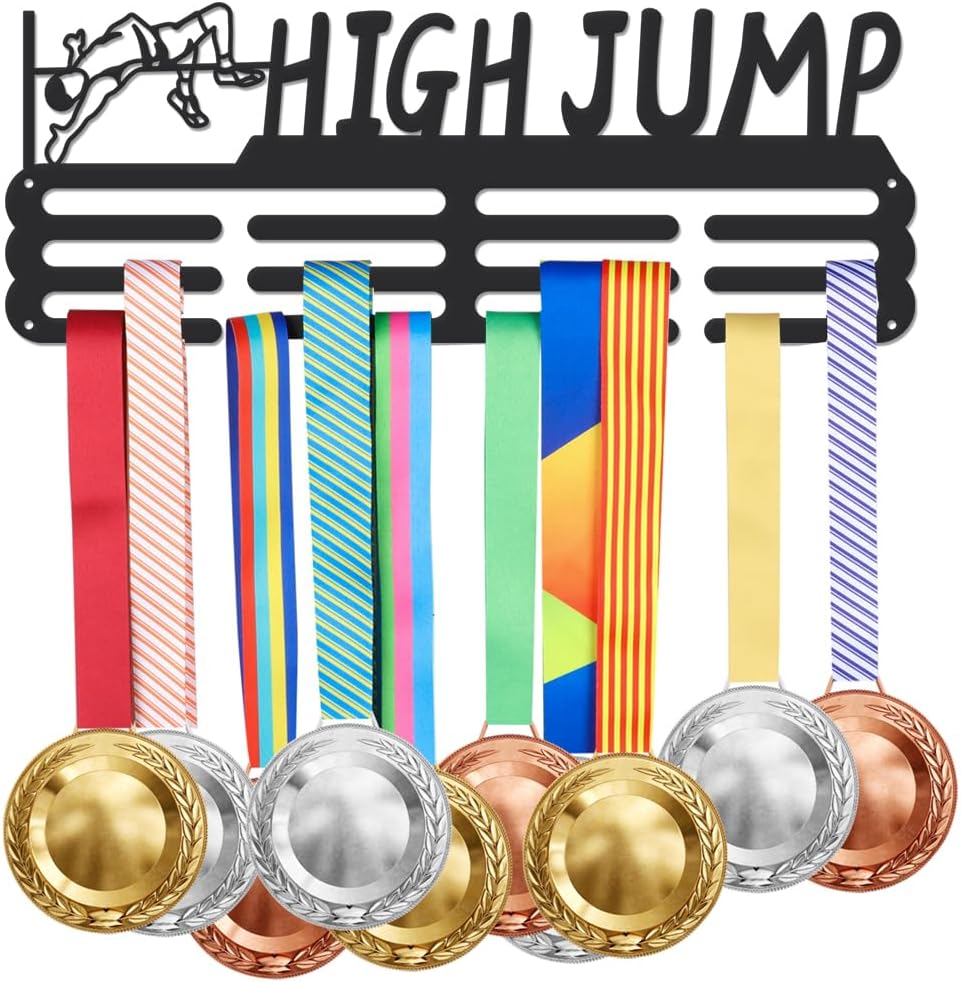 High Jump Medal Holder Pole Vaulting Display Hanger Medal Trophy ...