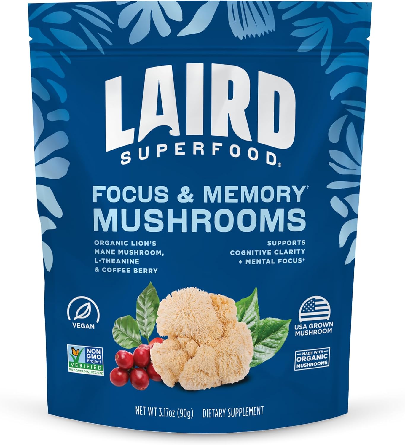 Amazon.com: Laird Superfood Organic Focus and Memory Mushroom Blend ...
