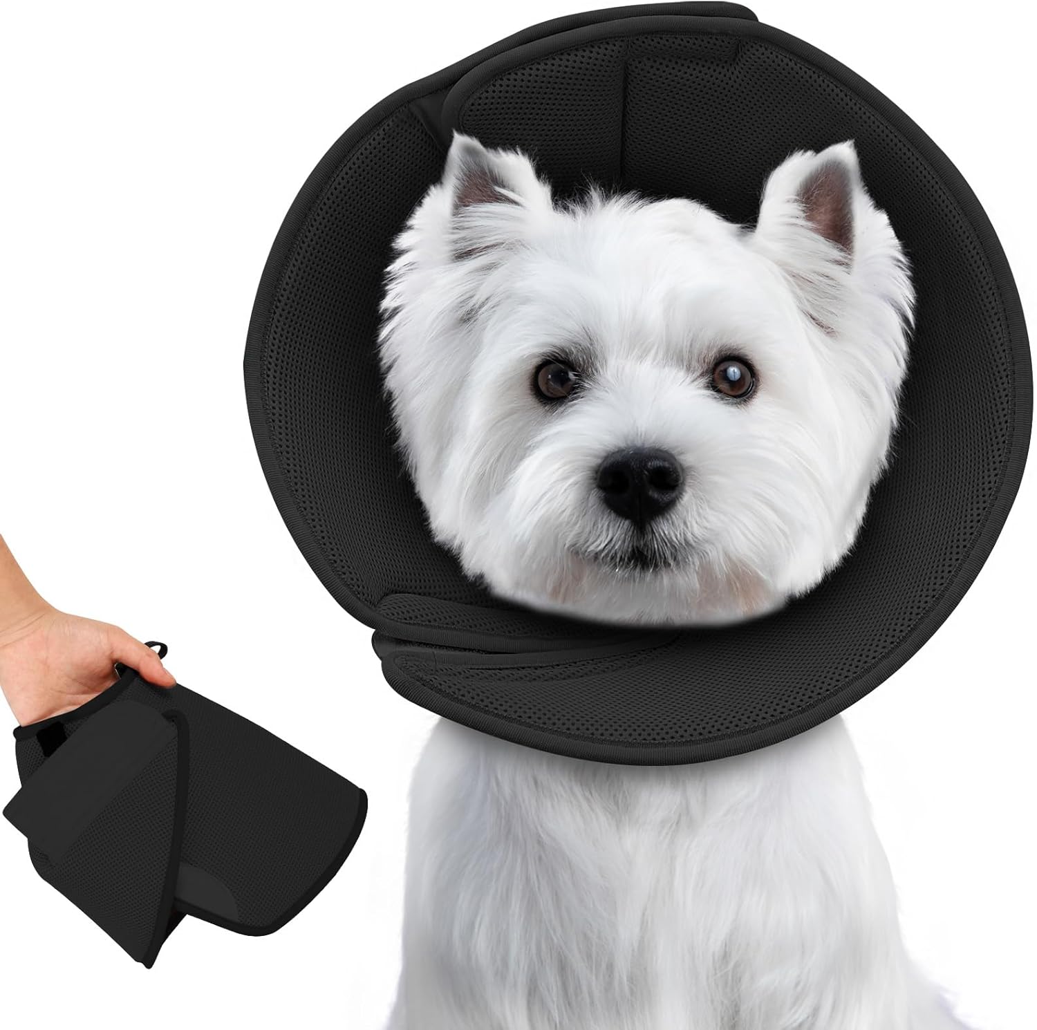 Supet Soft Dog Cone After Surgery, Elizabethan Dog Recovery Collar to ...