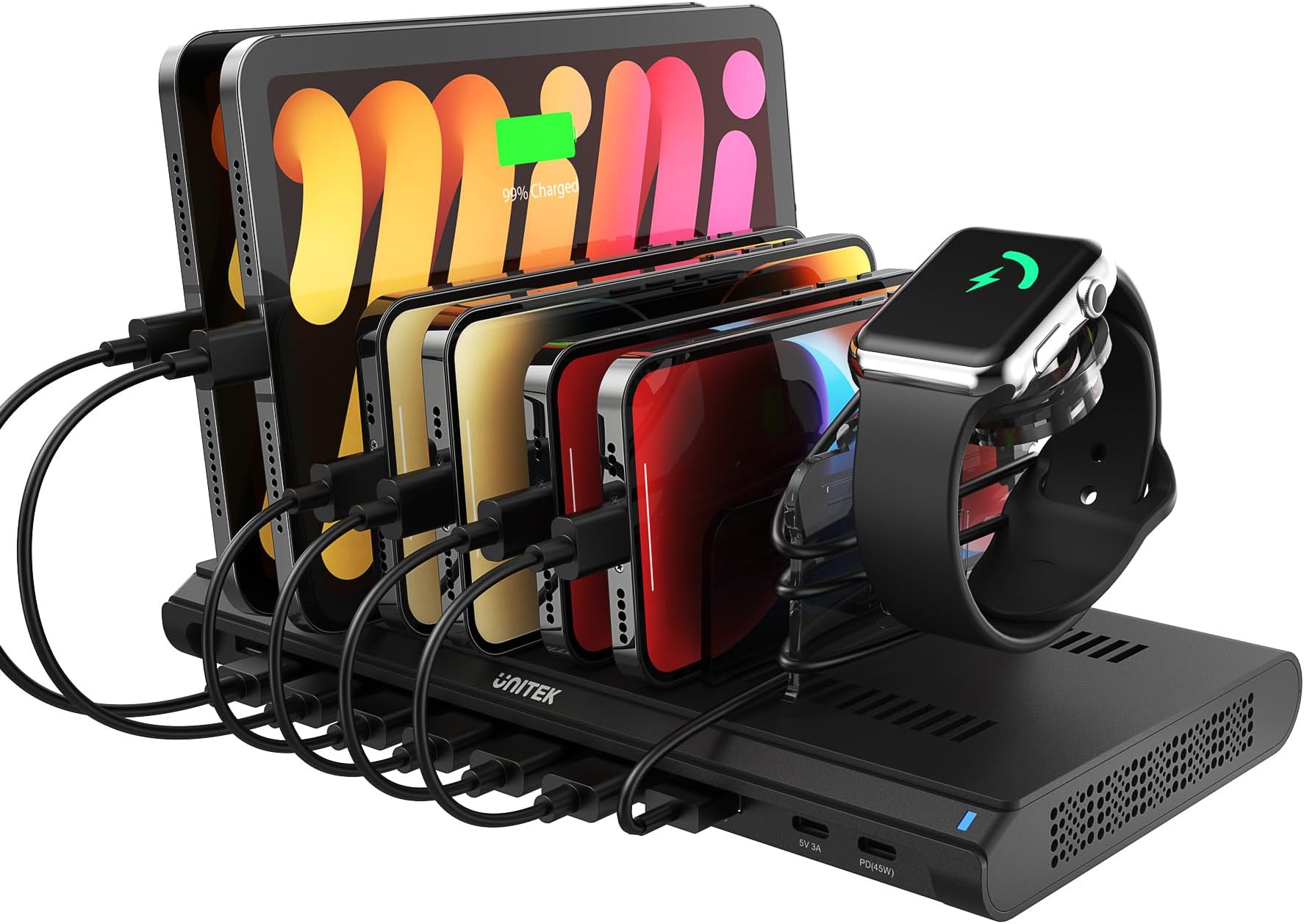 Amazon.com: Unitek Multi Charging Station, 10-Port USB Charger for ...