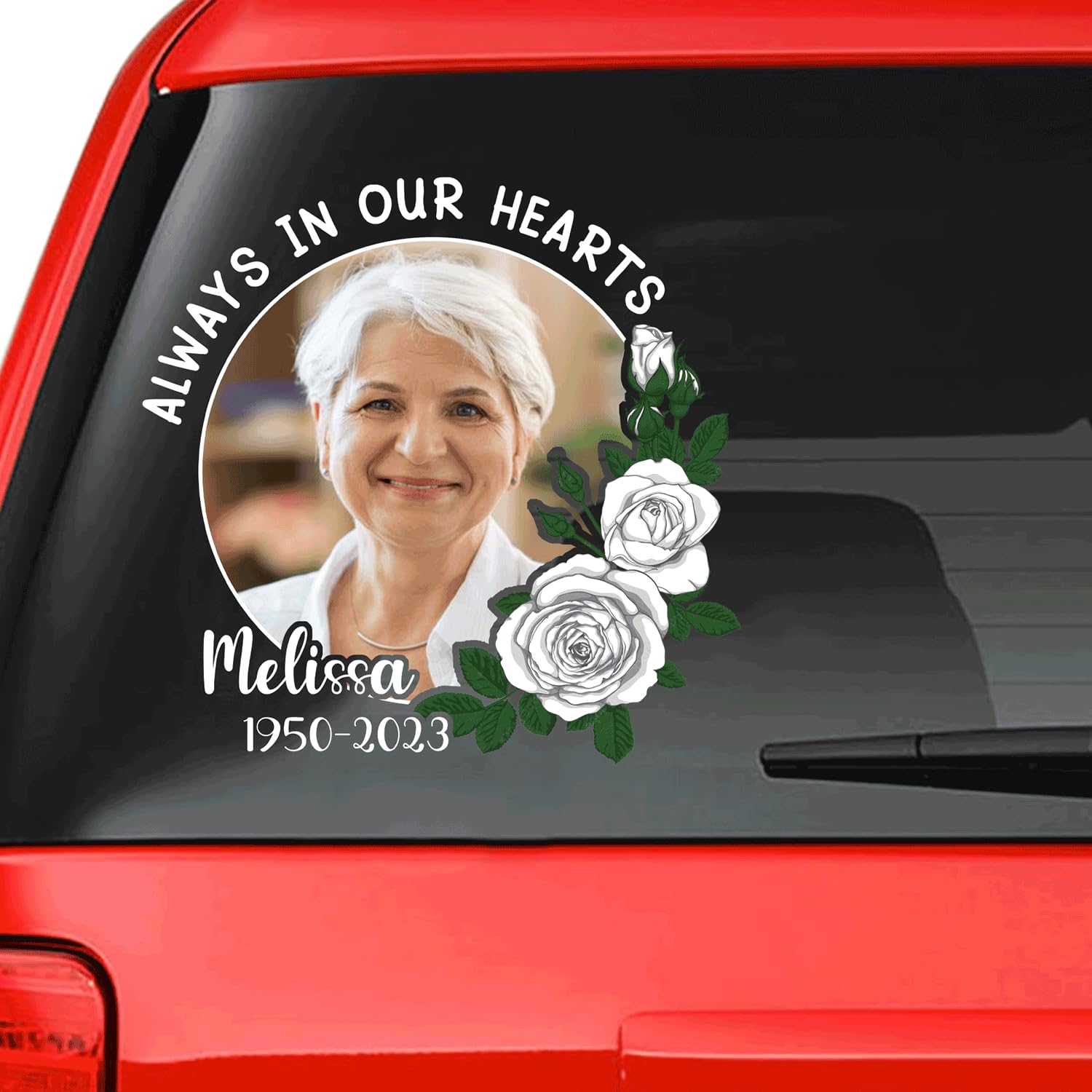 Amazon.com - in Memory Personalized Decal. Loss of Loved One Car ...