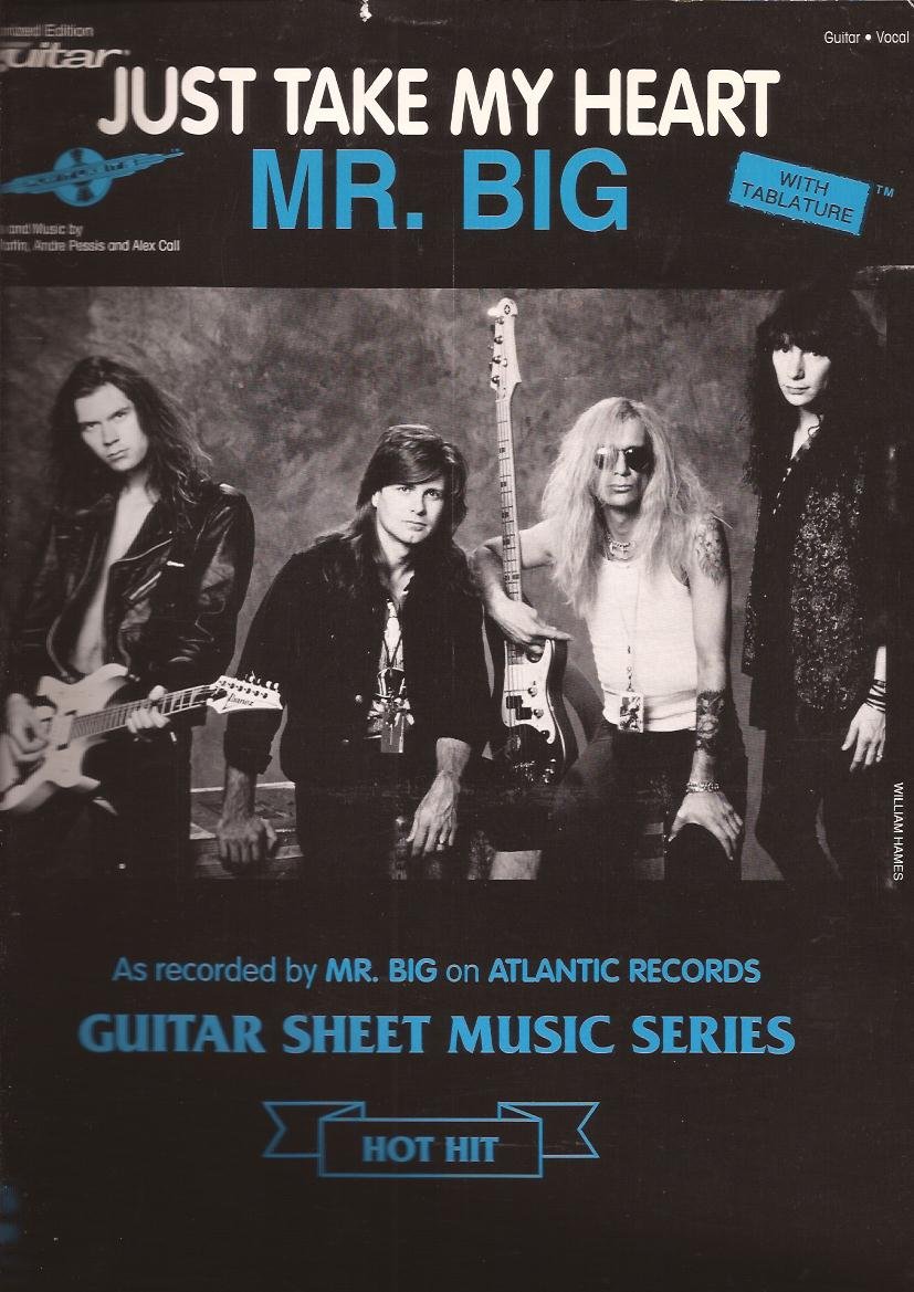 Amazon.com: Just Take My Heart Mr. Big Sheet Music Guitar Vocal with ...