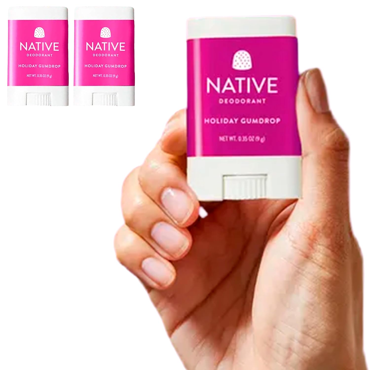 Amazon.com : Native - Travel Size - Limited Edition - Holiday Gumdrop ...