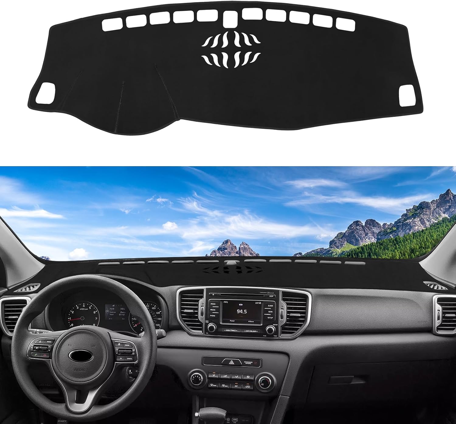 Amazon.com: Rilsen Dashboard Cover Mat Custom Fit for 2017-2022 Kia ...