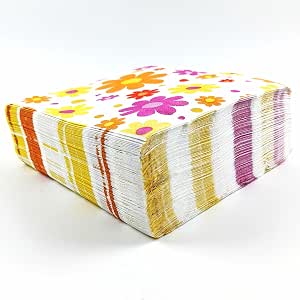 Amazon.com: LOONELO Daisy Paper Napkins, 100pcs Groovy Boho Daisy ...