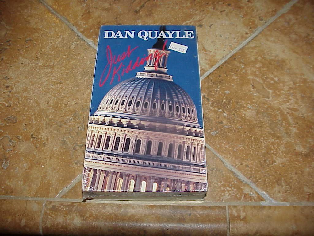 Amazon.com: Dan Quayle:Just Kidding [VHS] : Movies & TV