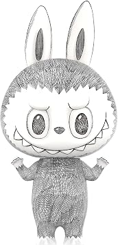 Amazon.com: POP MART MEGA MEGA LABUBU 400% Sketch Collection Figurine ...