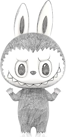 Amazon.com: POP MART MEGA MEGA LABUBU 400% Sketch Collection Figurine ...